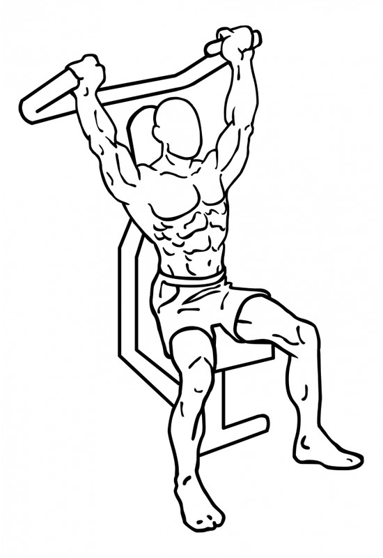 Shoulder Press, on Machine